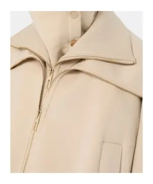 Sportmax Pure Wool Bomber Jacket With Removable Bib
