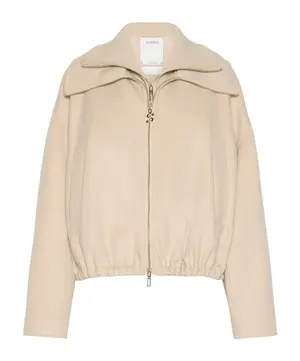 Sportmax Emiro Drawstring-hem Bomber Jacket - Beige