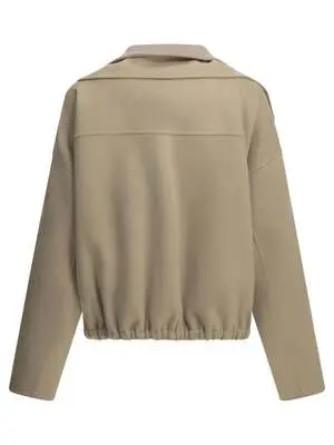 Sportmax Emiro Drawstring-hem Bomber Jacket - Beige