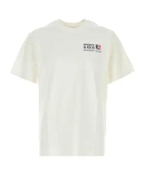SPORTY  RICH Short-sleeved T-shirt - Off-white