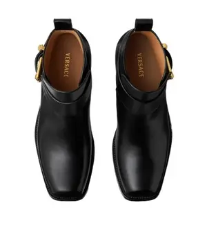 Versace Orlando Leather Boots