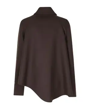 BAZAR DELUXE Long Sleeve Asymmetric Wool Jacket