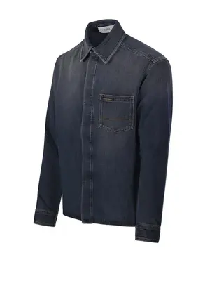 GOLDEN GOOSE Logo Patch Denim Shirt