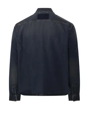 GOLDEN GOOSE Logo Patch Denim Shirt