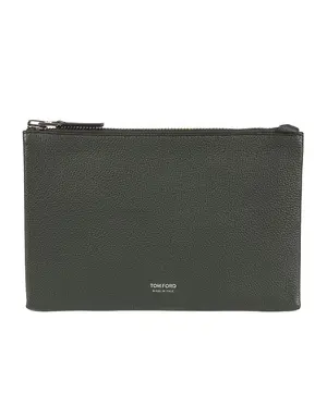 TOM FORD Zip-top Clutch - Black
