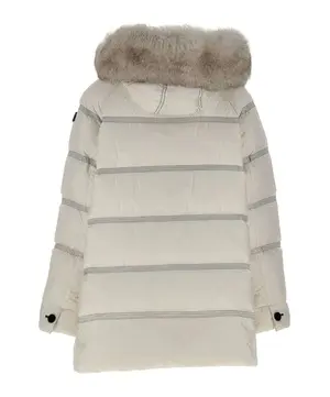 Peuterey Long-sleeved Down Jacket With Fur-trimmed Hood