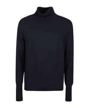 BALLANTYNE High Neck Sweater - Navy