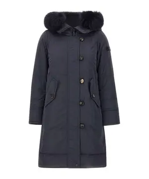 Peuterey Long-sleeve Hooded Parka With Detachable Fur Trim