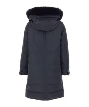 Peuterey Long-sleeve Hooded Parka With Detachable Fur Trim