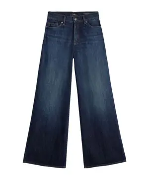 7 For All Mankind Wide-leg Jeans - Blue