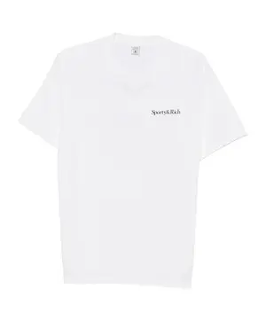 SPORTY  RICH Sporty & Rich Short Sleeve T-shirt With Logo Print