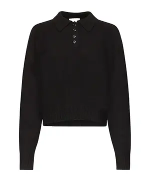 Loulou De Saison Homere Buttoned Knitwear - Black