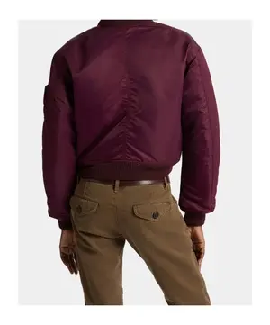 Dsquared2 Aviator Wash 80's Kiodo Bomber - Bordeaux