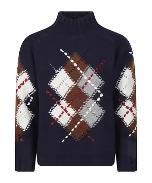 ERMANNO FIRENZE Ribbed Knit Sweater - Black