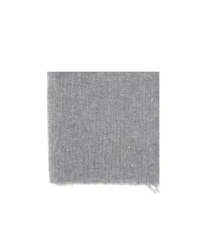 GRAN SASSO Raw-edge Hem Scarf