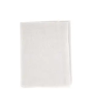 GRAN SASSO Raw-edge Hem Scarf - White