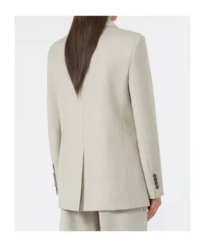 Max Mara Single-breasted Wool Flannel Blazer