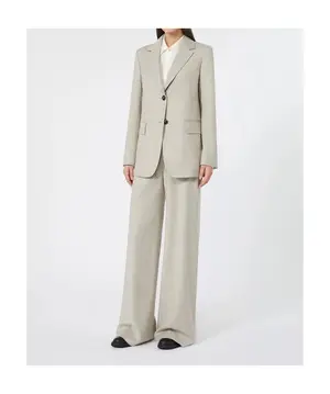 Max Mara Single-breasted Wool Flannel Blazer