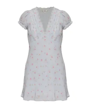 LoveShackFancy Yasmin Lace-trim Floral Dress