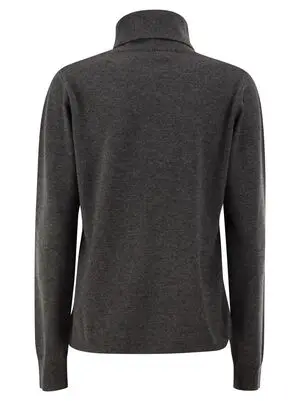 Max Mara Msteducata Roll Neck Knitted Sweater - Black