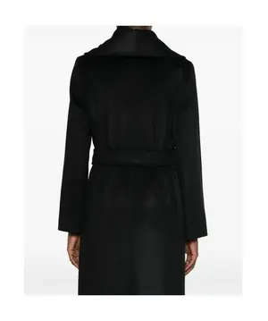 Max Mara Collared Long-sleeved Coat - Black