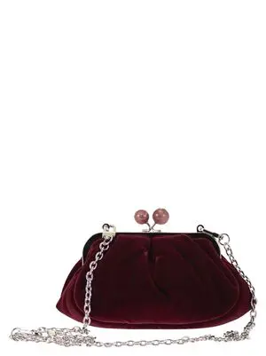 Max Mara Wkagiochi Velvet Chain Clutch Bag