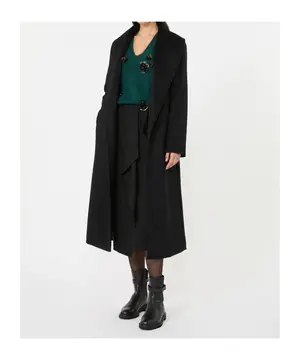 Max Mara Loriana Long-sleeve Belted Coat