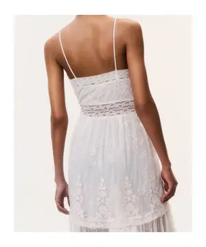 LoveShackFancy Valmy Embroidered Tulle Dress
