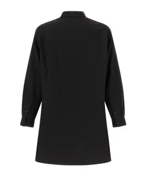Yohji Yamamoto Frog-fastening Long-line Shirt