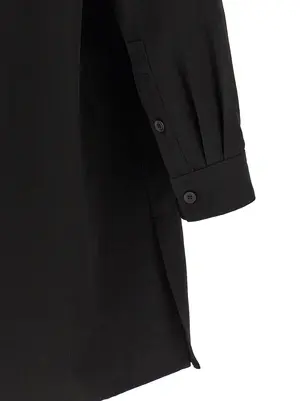 Yohji Yamamoto Frog-fastening Long-line Shirt