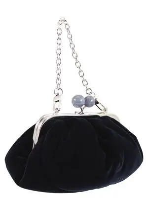 Max Mara Wkagiochi Velvet Clutch Bag