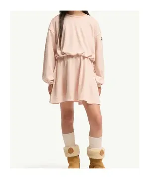 Moncler Embroidered Cotton Sweatshirt Dress