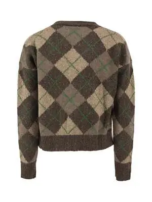 Max Mara Argyle Cardigan