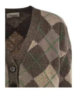 Max Mara Argyle Cardigan