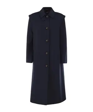Max Mara Long Single-breasted Coat - Black