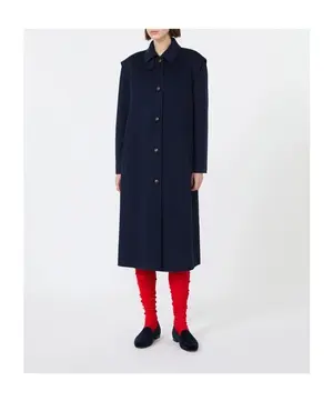 Max Mara Long Single-breasted Coat - Black