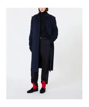 Max Mara Long Single-breasted Coat - Black