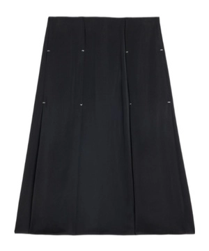 JIL SANDER Fluid Viscose Pleated Skirt