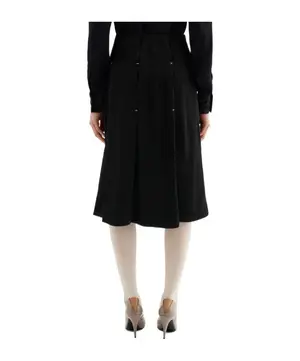 JIL SANDER Fluid Viscose Pleated Skirt