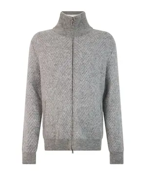 Herno Zip-neck Knit Top