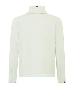 Herno Mock Neck Quarter Zip Long Sleeve Sweater