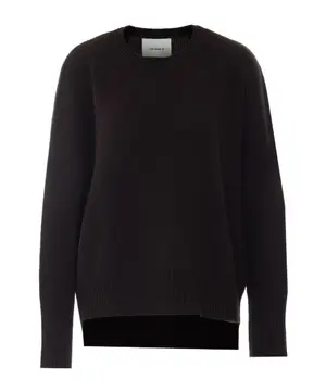 LISA YANG Ribbed Crew Neck Long Sleeve Sweater