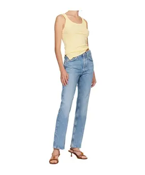 AGOLDE Lana Button Jeans