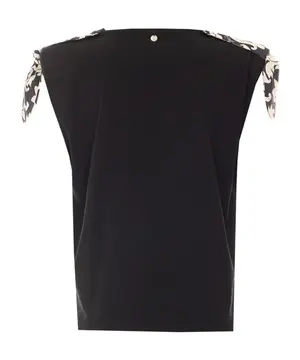 Liu Jo Paisley Bow Sleeveless T-shirt