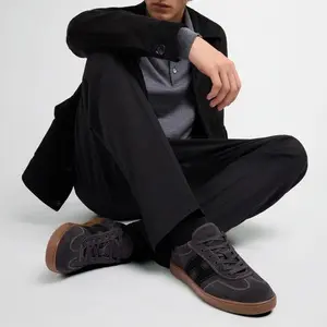 Hogan H" Detail Denim Effect Suede Sneakers