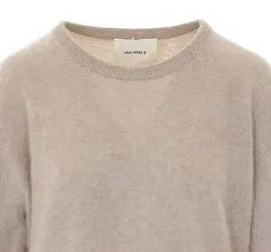 LISA YANG Brushed Cashmere Short Sleeve Knit Top