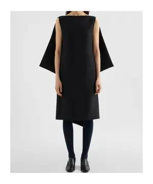 JIL SANDER 319 Draped Panel Dress