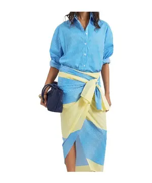 THE FRANKIE SHOP Peri Cotton Shirt Striped