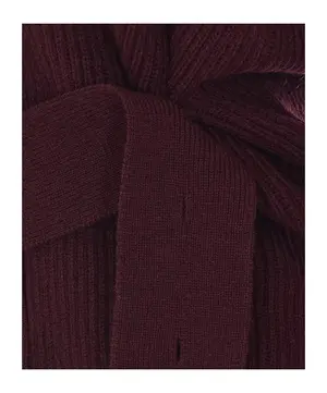 DONDUP V-neck Knitted Cardigan With Tie-waist