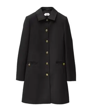 Versace Wool Coat With Medusa Hardware
